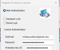 Adquiera su licencia de prueba de midas Gen